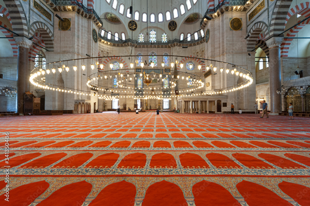 Blue Mosque turkey Blue Mosque, famous for its beautiful frescoes. the ...