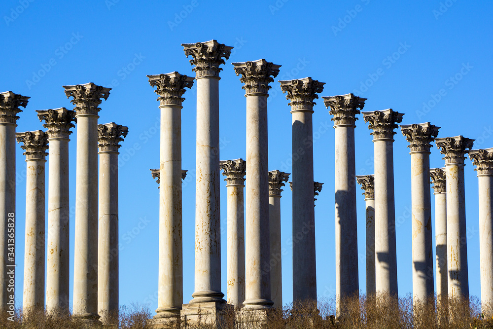 The Capitol Columns designed as Corinthian columns in the Ellipse ...