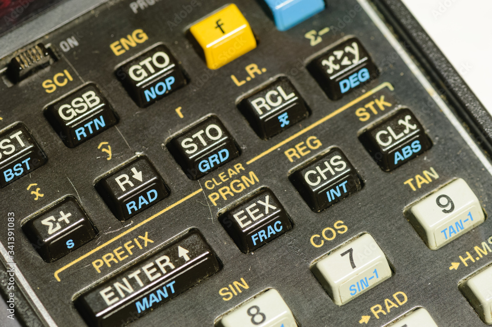 Programmable scientific calculator from 1978, which uses Reverse Polish ...