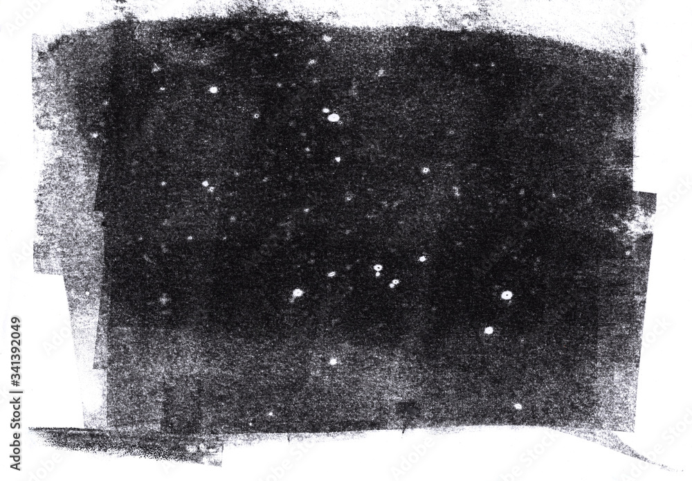 Black misty abstract handprinted background texture Stock Illustration ...