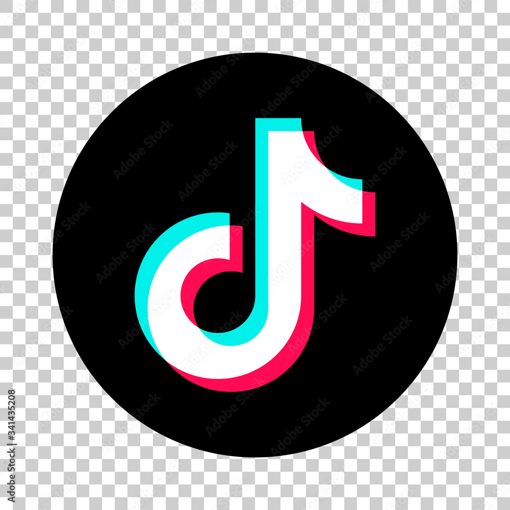 Tik Tok glitch icon of social media. Tik Tok icon. tik tok application ...