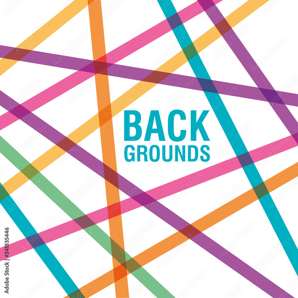 lines of vibrant colors background 素材庫向量圖 | Adobe Stock