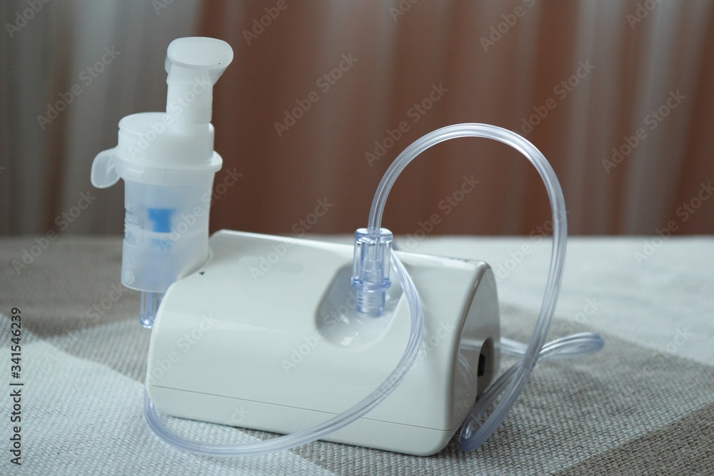 Medical equipment for inhalation with respiratory mask, nebulizer ...