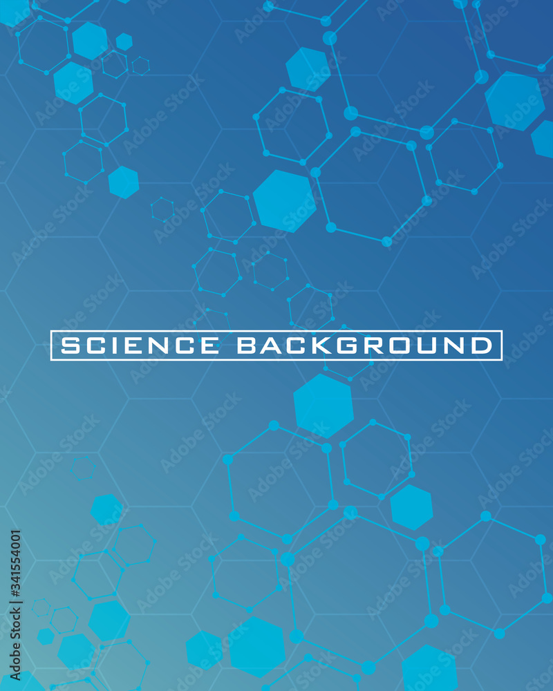 dark blue science background with lines structures Stock Vector | Adobe ...