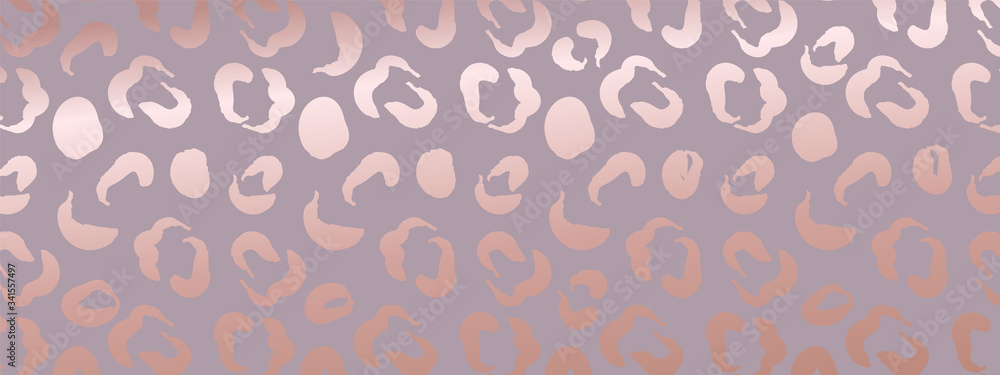 Luxury rose gold Leopard texture pattern design vector. Stylised ...