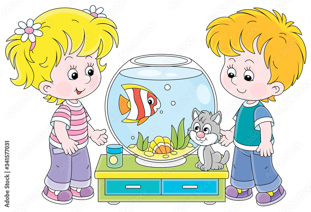Feeding Fish Clipart