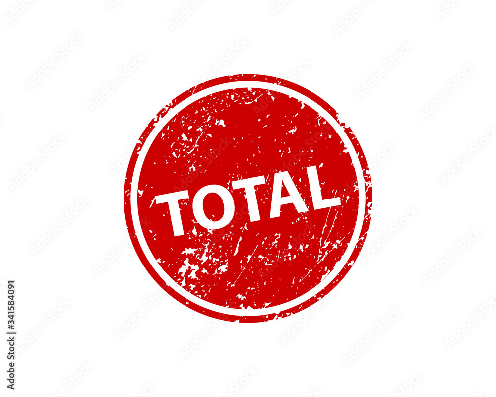 Total stamp vector texture. Rubber cliche imprint. Web or print design ...