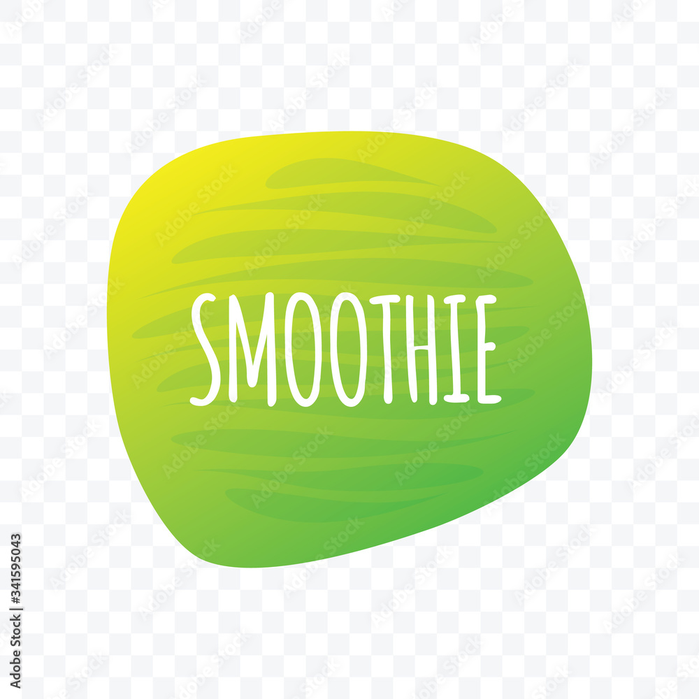 Smoothie icon. Green white vector sign isolated on transparent ...