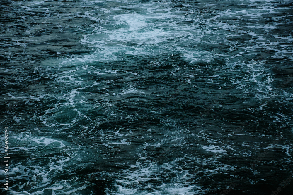 Dark blue ocean water texture, surface. Beautiful blue sea water ...