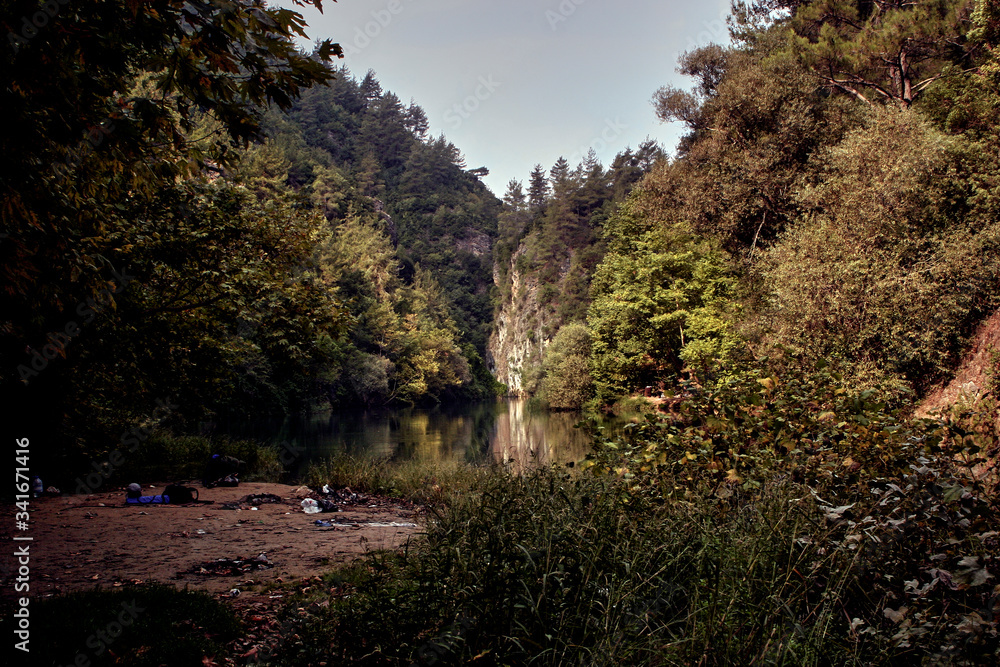 nature in Lebanon mountains rivers Chowein lake Jabal Moussa reserve ...