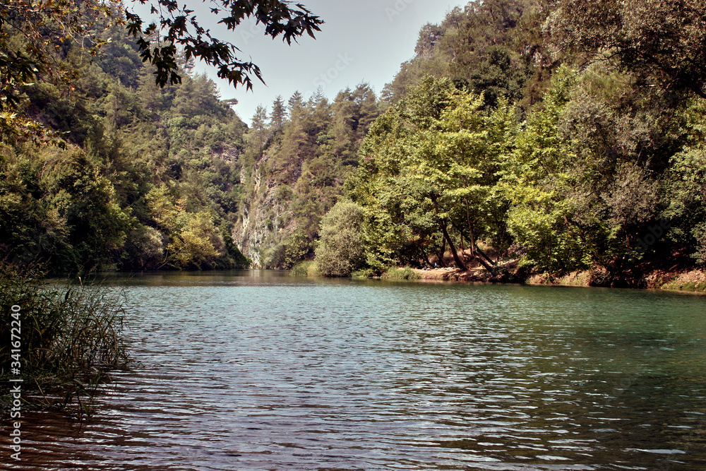 nature in Lebanon mountains rivers Chowein lake Jabal Moussa reserve ...