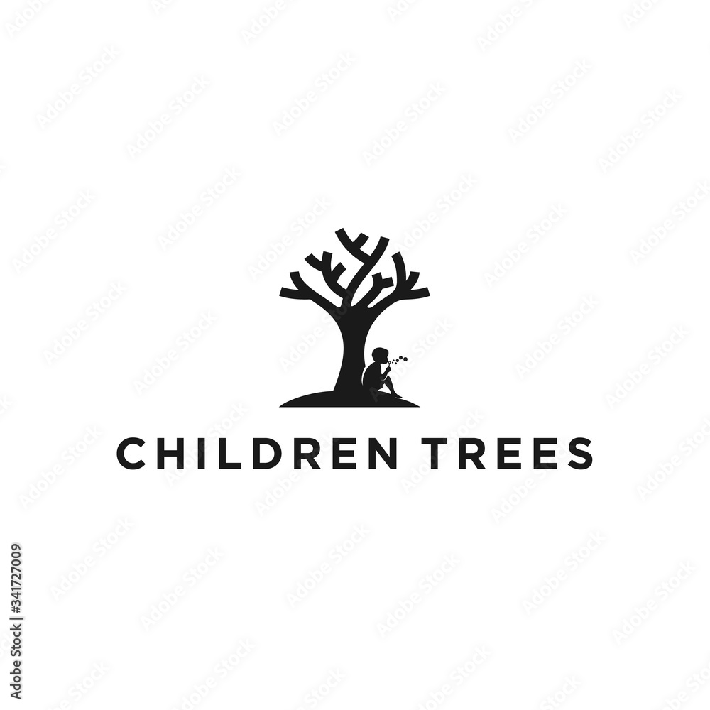 child tree logo icon vector designs Stock Vector | Adobe Stock