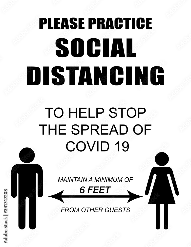 Maintain Social Distancing to Help Stop the Spread of COVID-19 ...