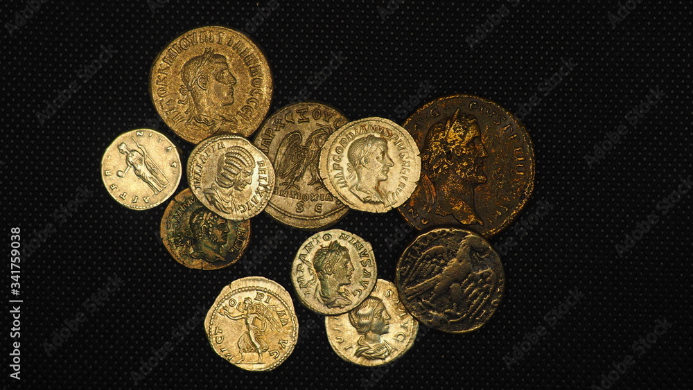 Monedas del Imperio Romano. Roma Antigua. Denario, sestercio, dracma ...