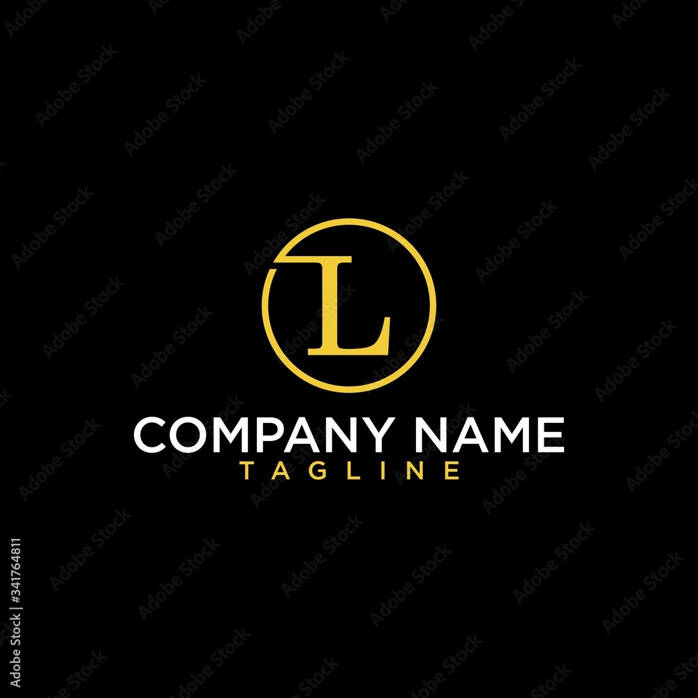 Letter L,LO,OL logo luxury Stock Vector | Adobe Stock