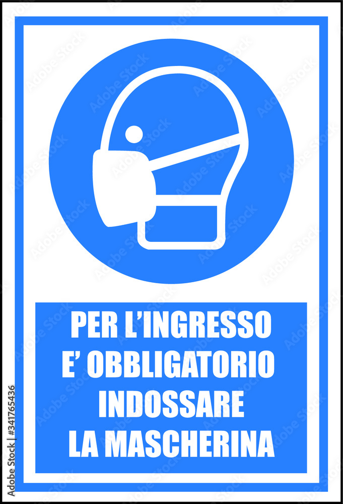 Wear Mask Symbol Sign, Vector Illustration, Isolate White Background ...