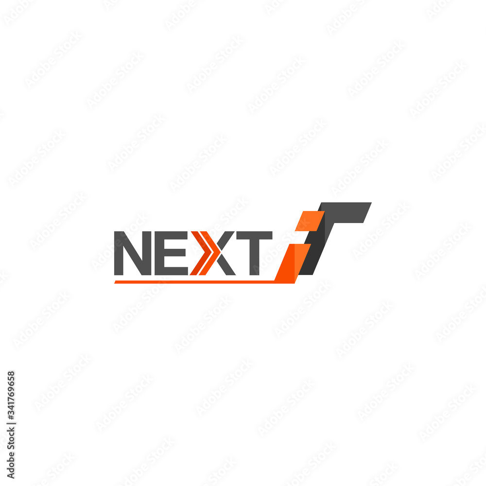 Concept of NEXT logo, growth & next generation tool etc. logo template ...