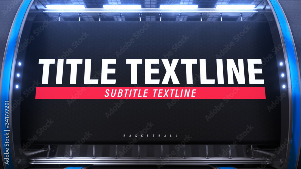 Sports Broadcast Title Stock Template | Adobe Stock