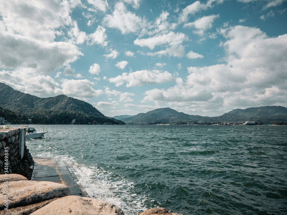 Nature landscape of Okunoshima island in Takehara city, Hiroshima ...
