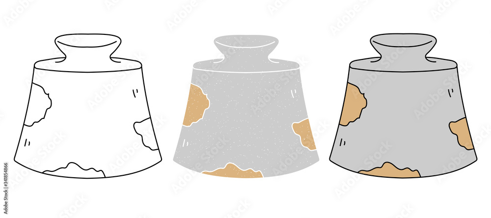 scale calibration vector design. black and white. digital hand drawn ...