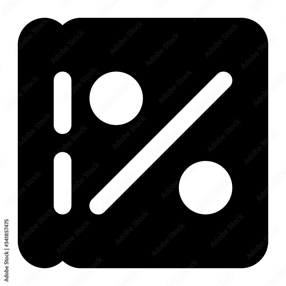 Coupon. Icon with outline style, perfect pixels and base size of 32x32 ...