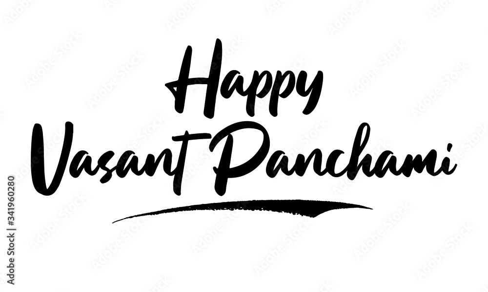 Happy Vasant Panchami Phrase Saying Quote Text or Lettering. Vector ...