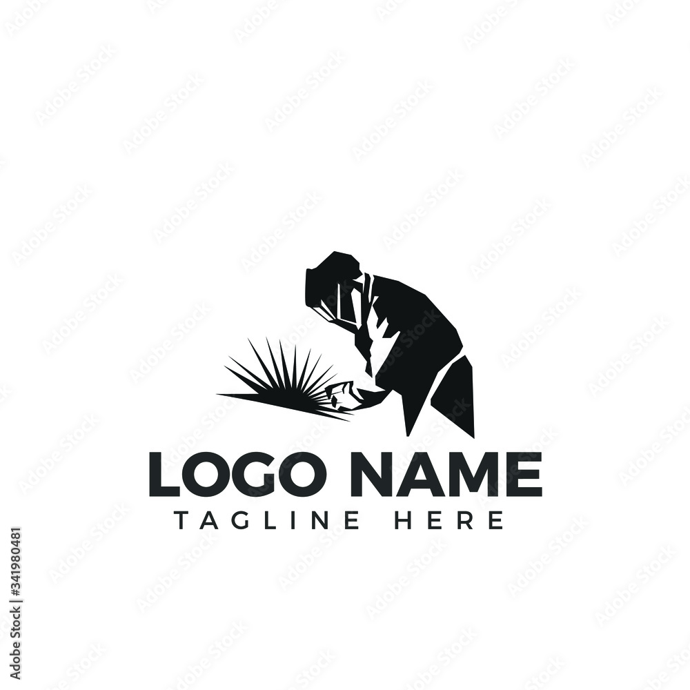 Welding logo industrial logo company logo design, WELDER LOGO SIMPLE ...