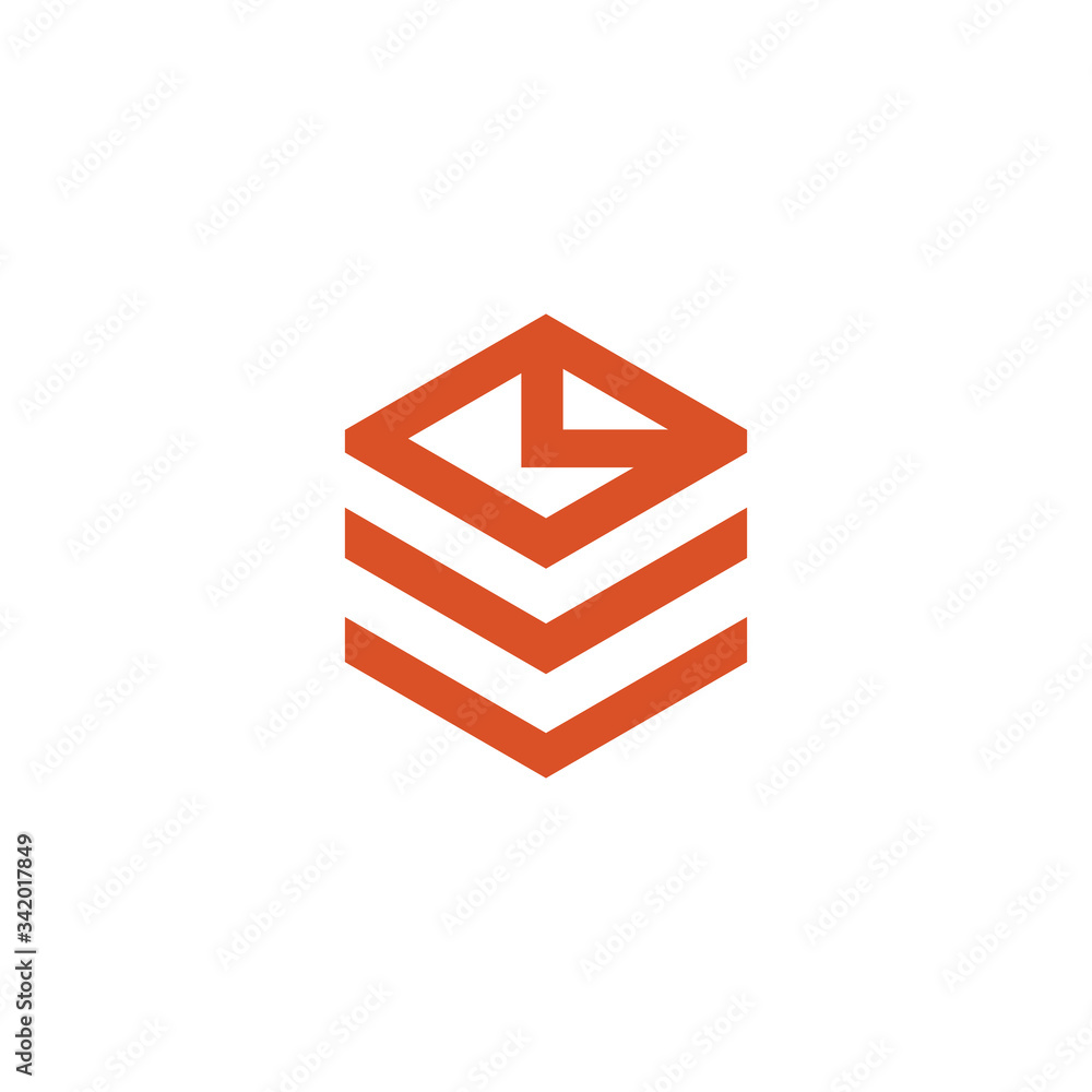 Mail logo icon vector template เวกเตอร์สต็อก | Adobe Stock