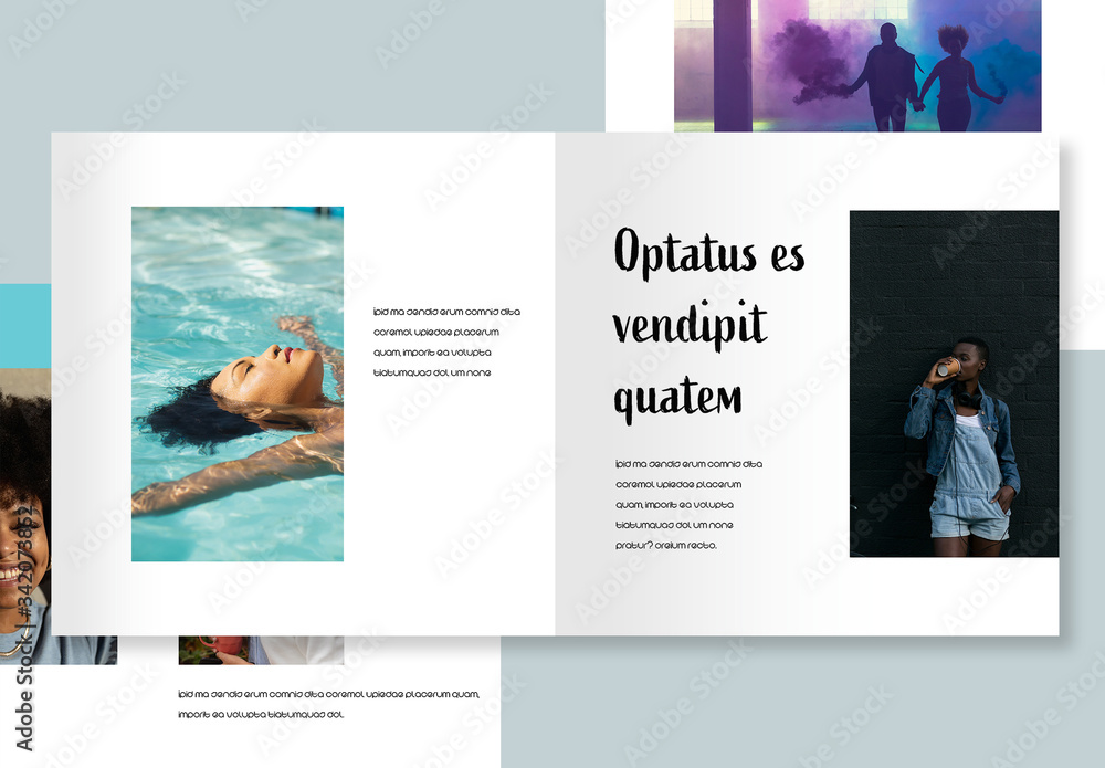 Service Booklet Layout Stock Template | Adobe Stock