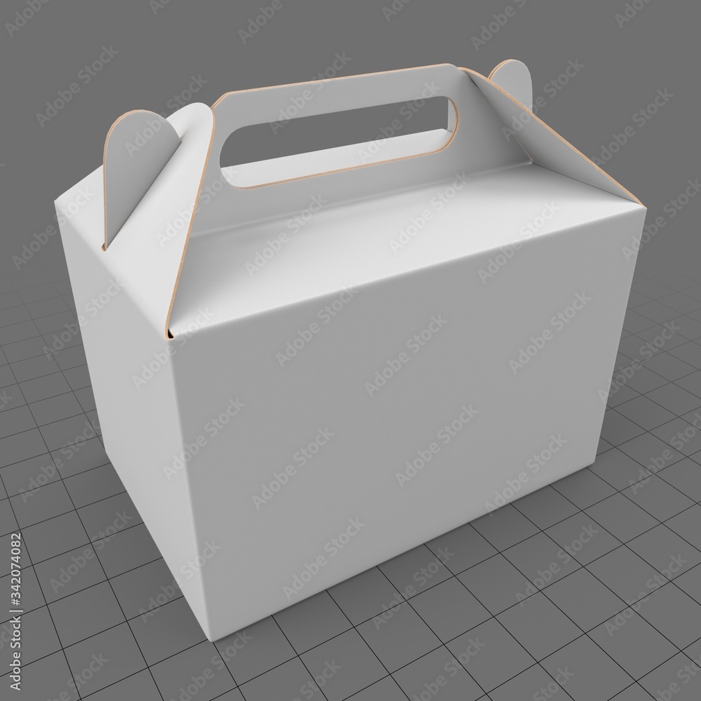 Gable box Stock 3D asset | Adobe Stock