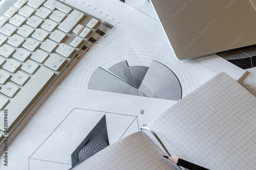 Statistical analysis process control. Finance diagrams and graphs in ...