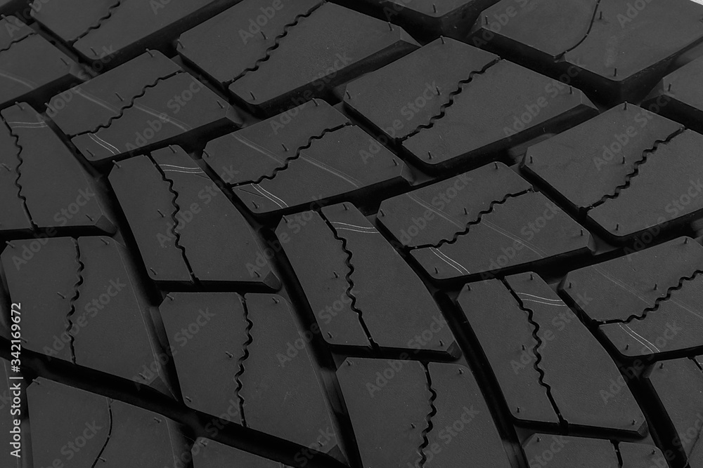 Tire texture.Textured surface of new car tyre with geometric tread ...