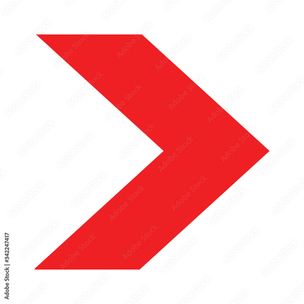 etc. Single arrow marker . prohibition sign. symbol. flat icon Stock ...