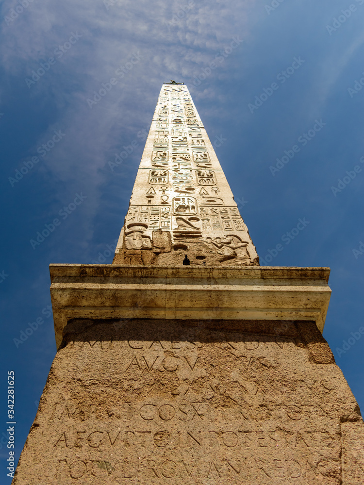 ancient Egyptian obelisk, the oldest in Rome Stock Photo | Adobe Stock