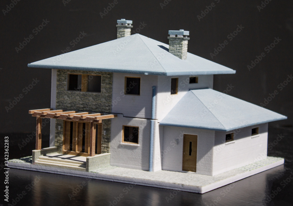 3D printed model house Stock Photo | Adobe Stock
