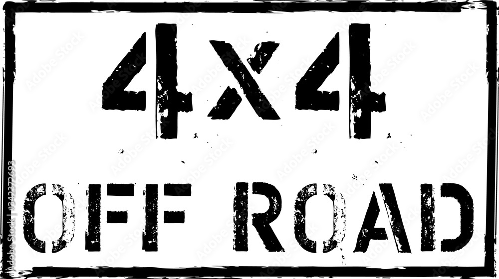 4x4 off-road emblem. Extreme Suv logo vector illustration stamp Stock ...