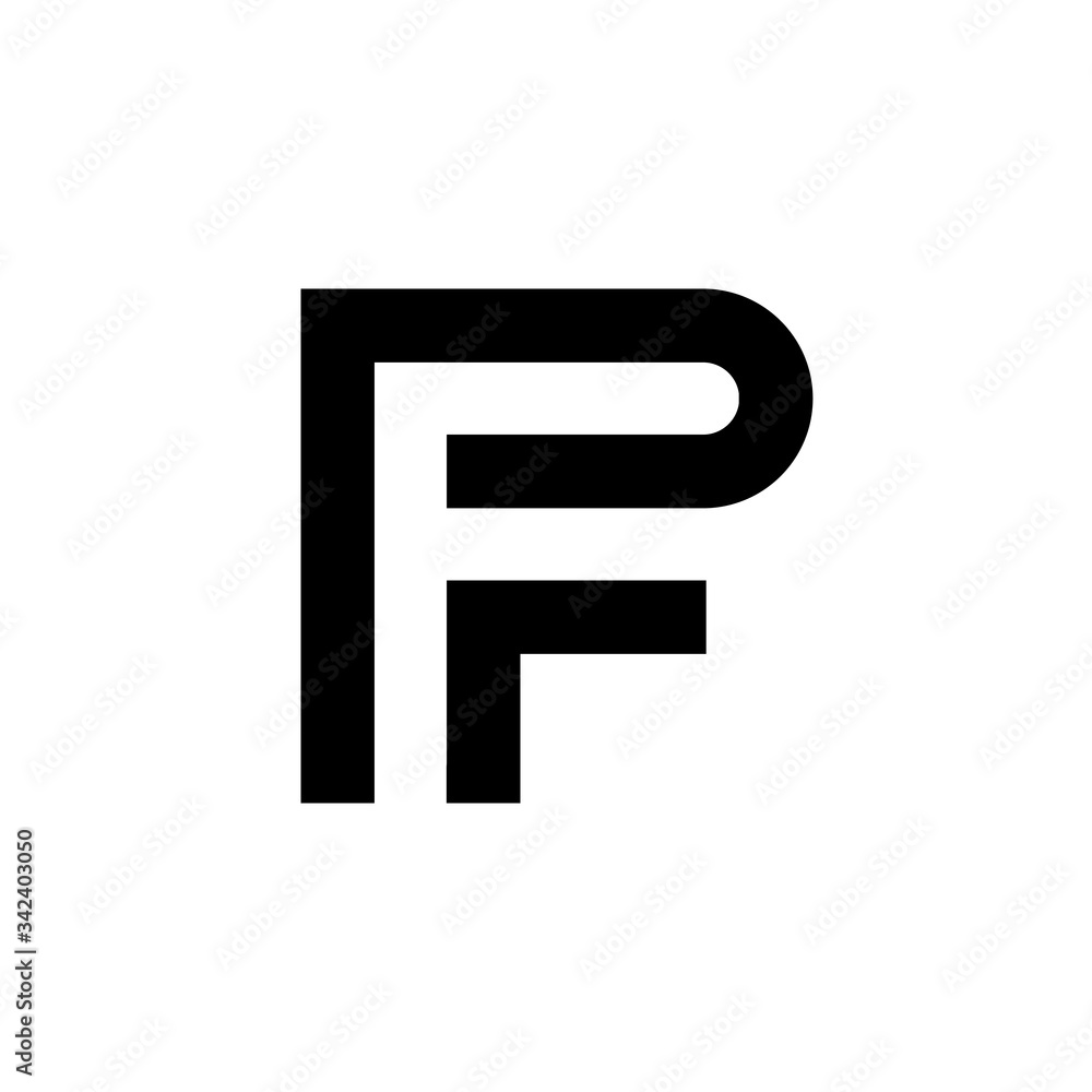 Letter PF logo Stock Vector | Adobe Stock
