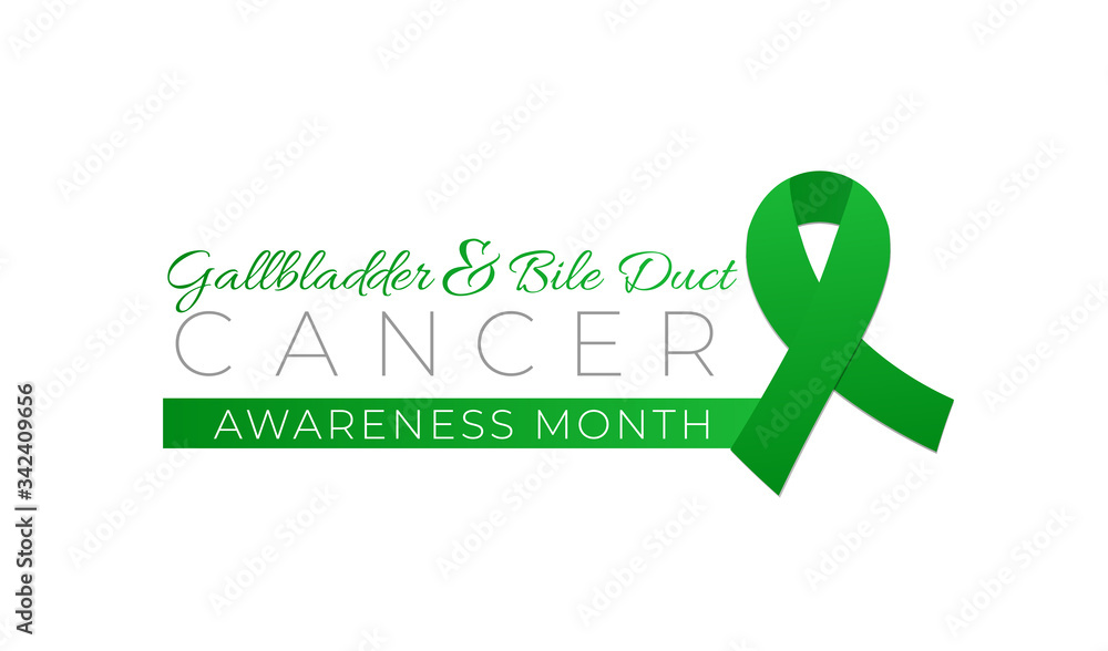 Gallbladder Bile Duct Cancer Awareness Month Isolated Logo Icon Sign ...
