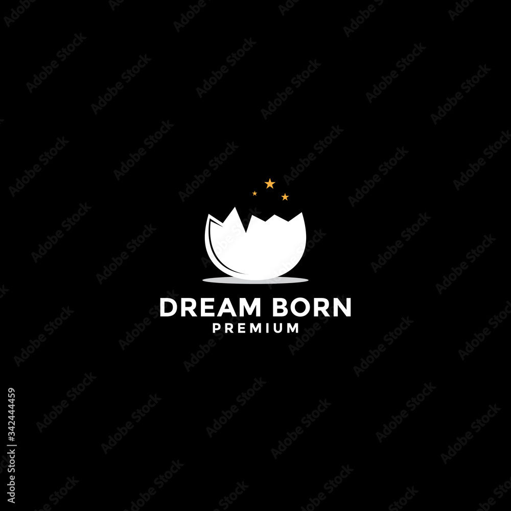 egg and dream logo design template designs Stock Vector | Adobe Stock
