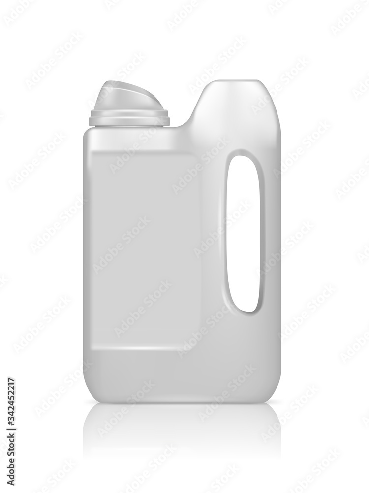 Realistic Jerry Can Mockup isolated on white background Stock Vector ...