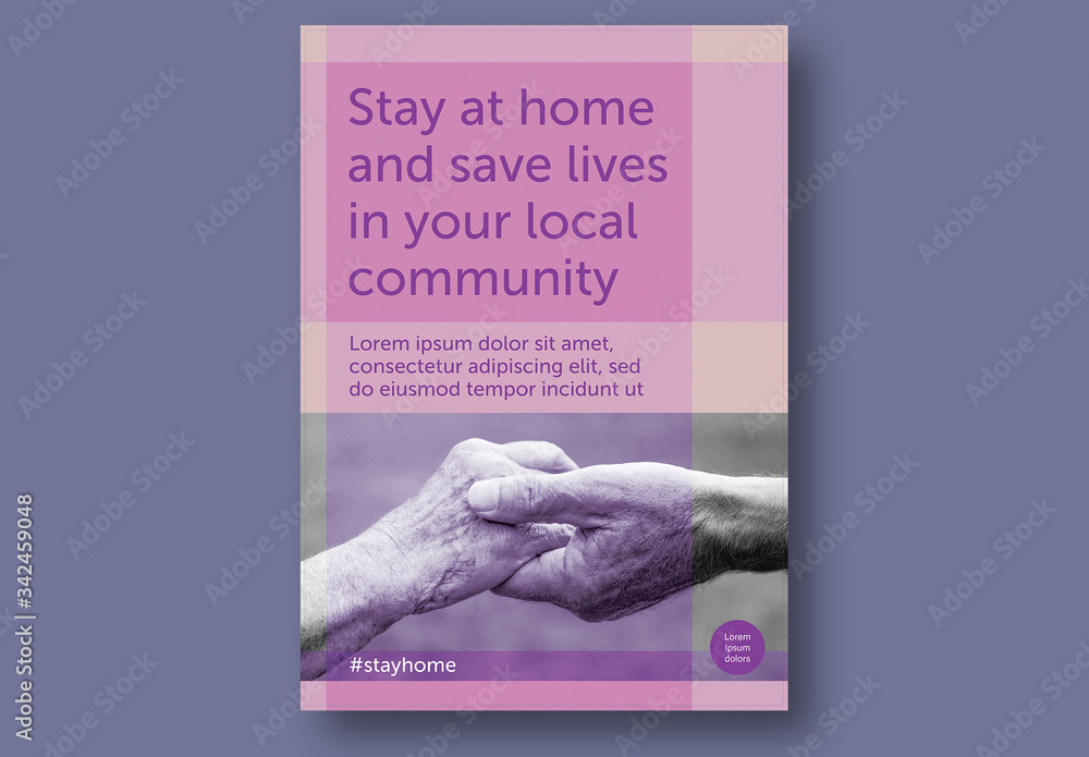 Health Safety Poster Layout Stock Template | Adobe Stock