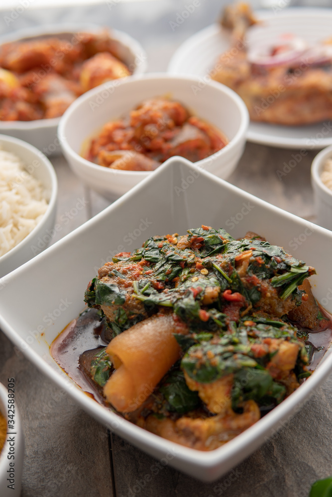 African national food dish grilled meat and chicken dish wings home ...