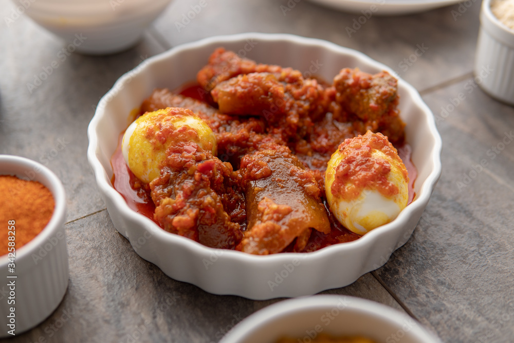 African national food dish grilled meat and chicken dish wings home ...