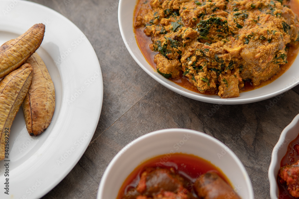 African national food dish grilled meat and chicken dish wings home ...