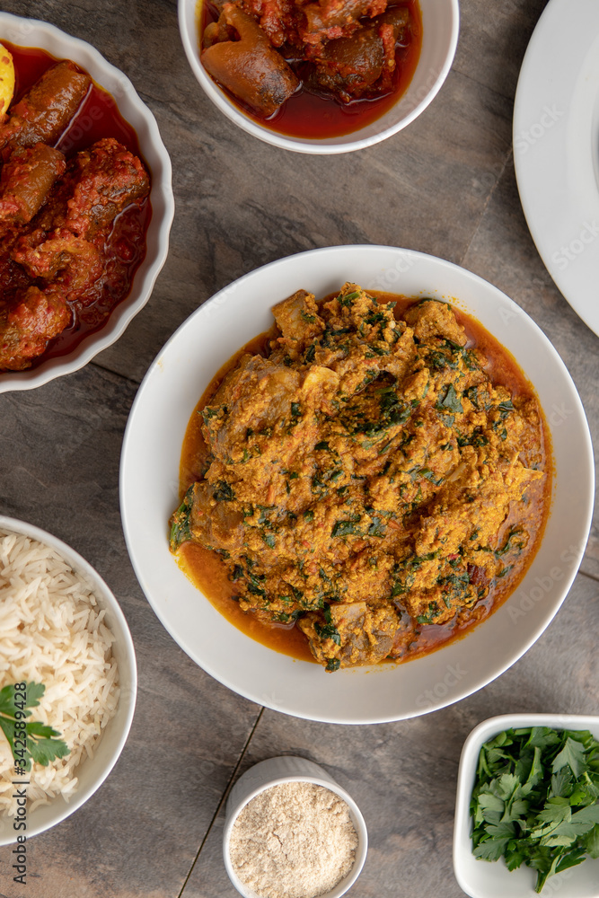 African national food dish grilled meat and chicken dish wings home ...