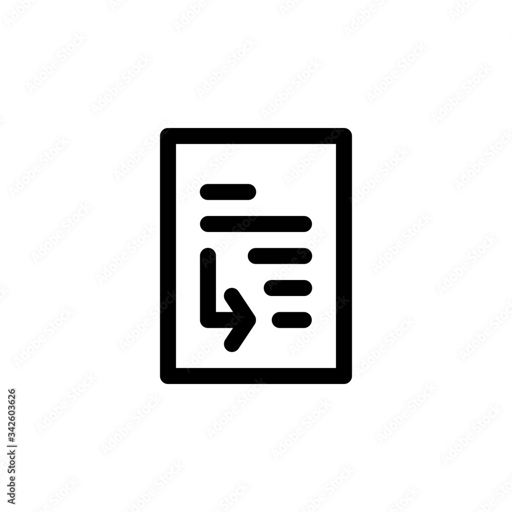 Insert Cross reference Document User Interface Outline Icon Logo Vector insert-cross-reference-document-user-interface-outline-icon-logo-vector