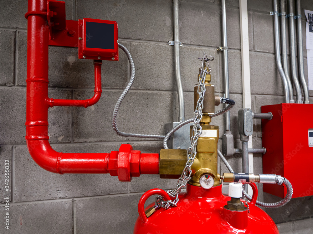 FM200 Gas Flooding System, Gas Suppression System in Data Center Room ...