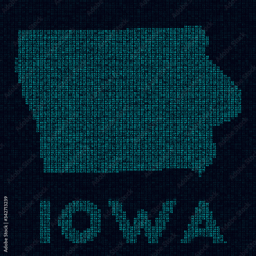 Vetor de Iowa tech map. Us state symbol in digital style. Cyber map of ...