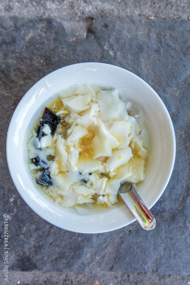 Douhua , Taiwanese Tofu Dessert, tofu pudding, soybean pudding ( tau hu ...