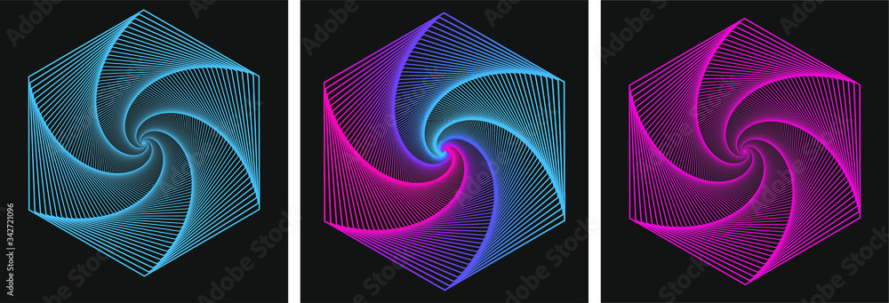 3 line background wallpaper designs. Illustration line art Stock Vector ...